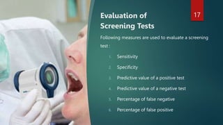 SCREENING TESTS | PPTX