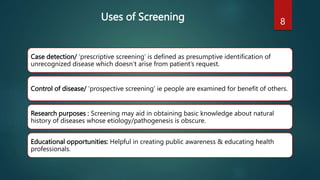 SCREENING TESTS | PPTX