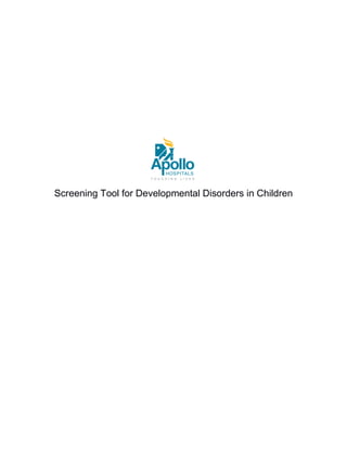 Screening Tool for Developmental Disorders in Children | PDF