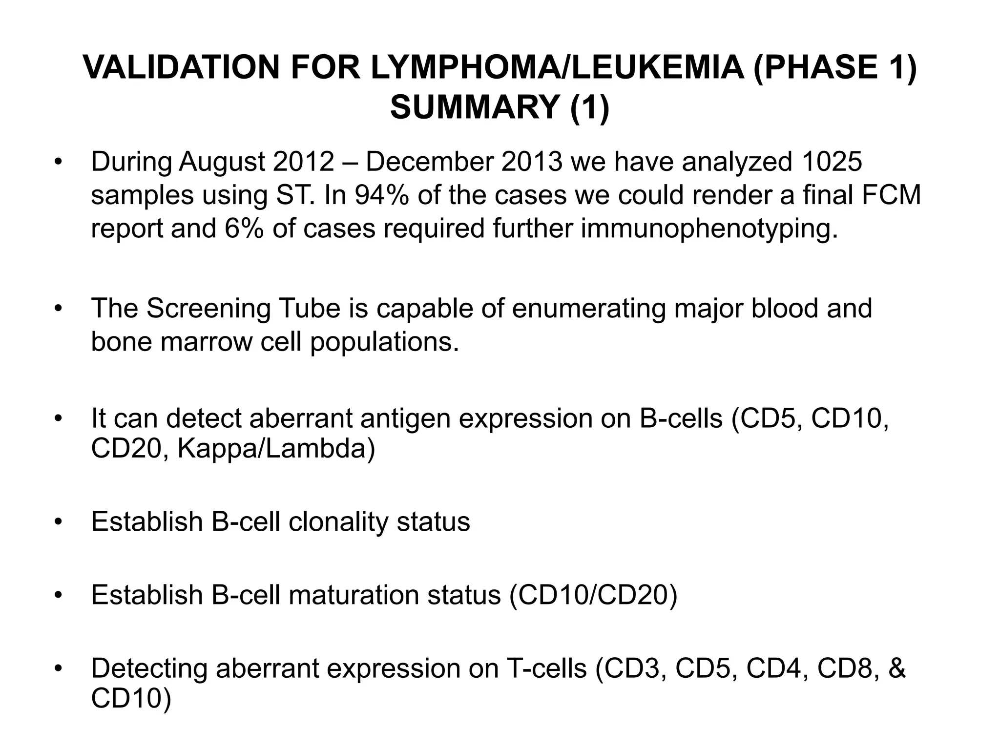 Ten-Color, 14 Antibody Flow cytometry (FCM) Screening Tube for ...