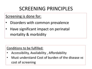 SCREENING WHAT TESTS WHEN & WHAT NEXT? | PPT