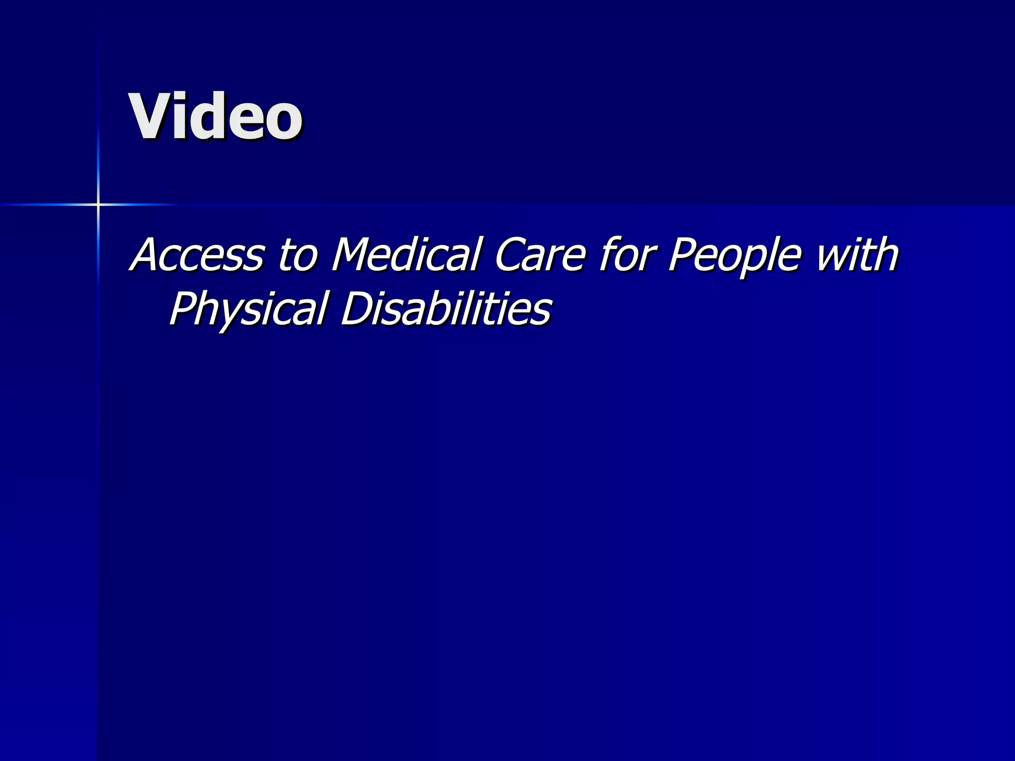 Screening women with physical disabilities | PPT | Fitness and Exercise | Healthy Living