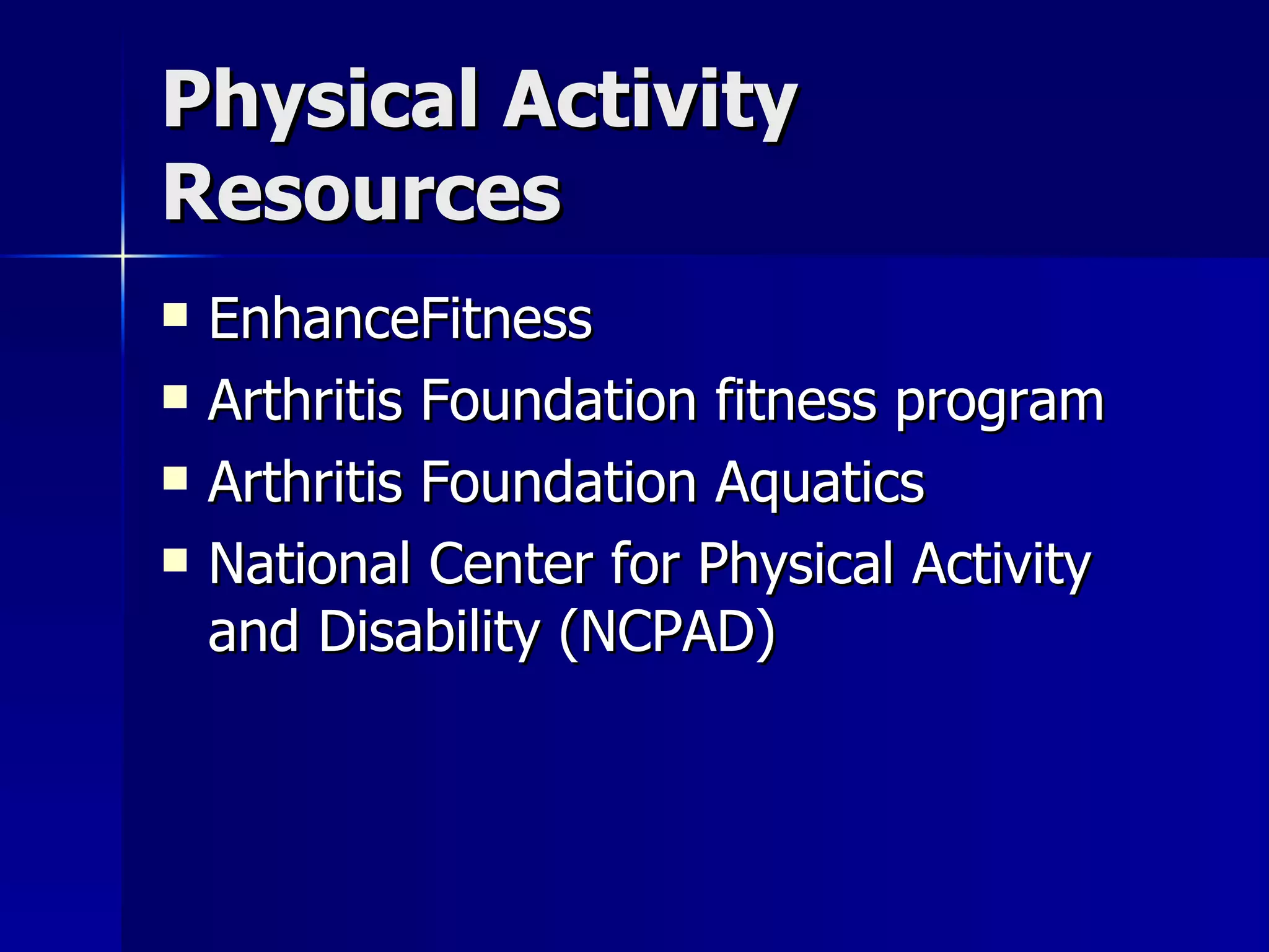 Screening women with physical disabilities | PPT | Fitness and Exercise ...