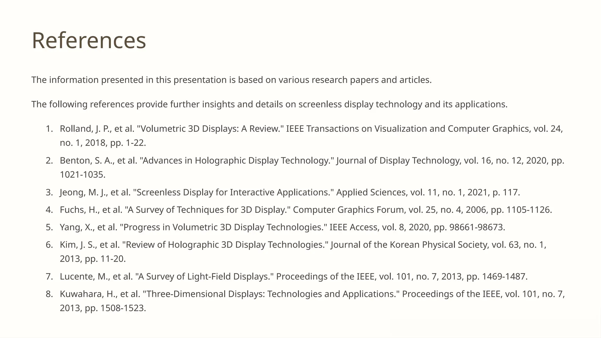 Screenless Display in the advanced world | PPTX