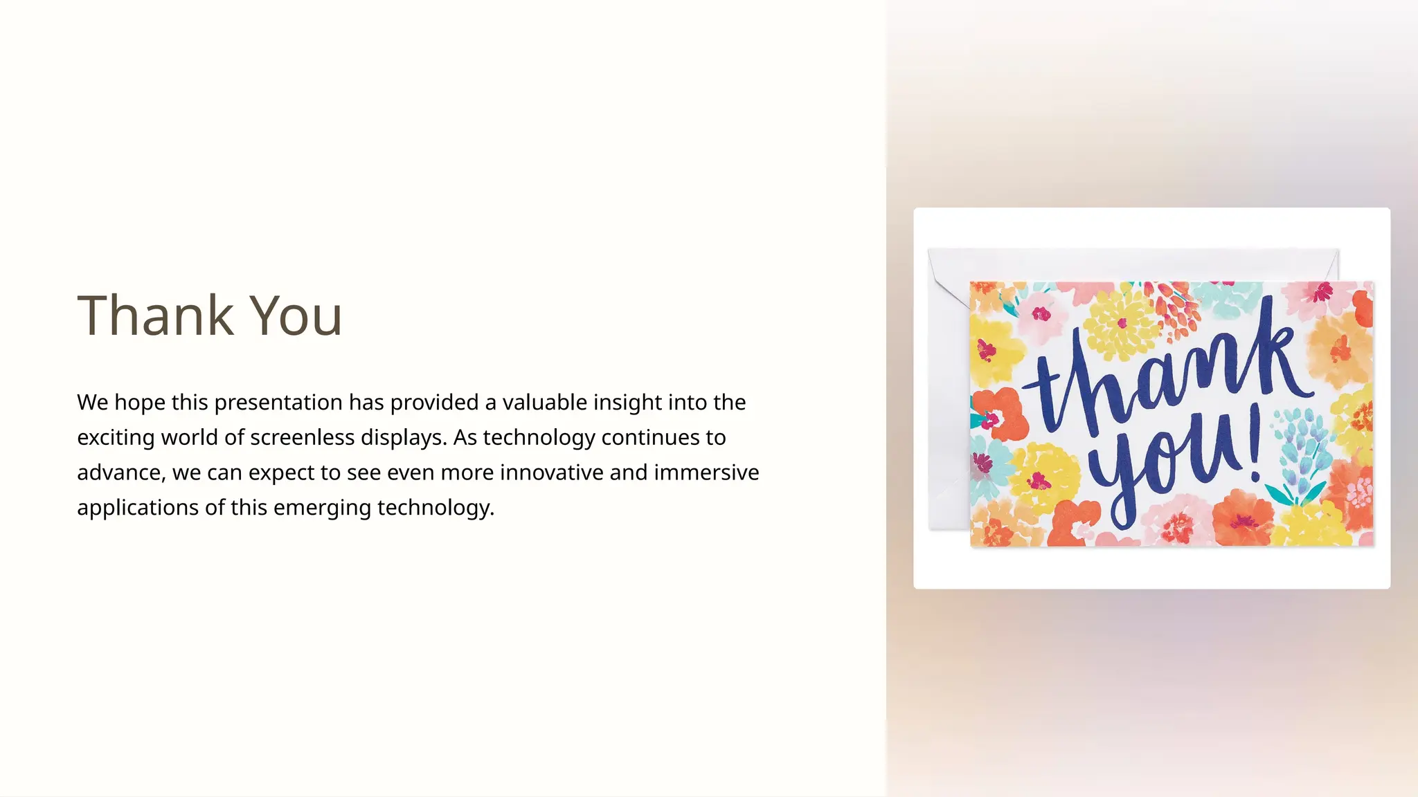 Screenless Display in the advanced world | PPTX