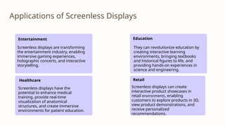 Screenless Display in the advanced world | PPT