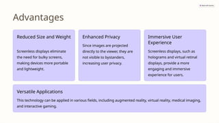 Screenless Display in the advanced world | PPT
