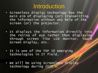 Screenless display | PPTX