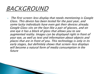 Screenless display | PPTX
