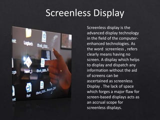 Screenless display | PPT