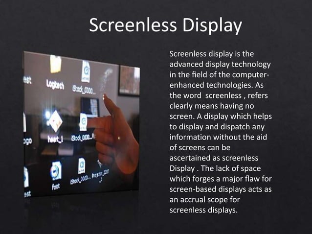 Screenless display