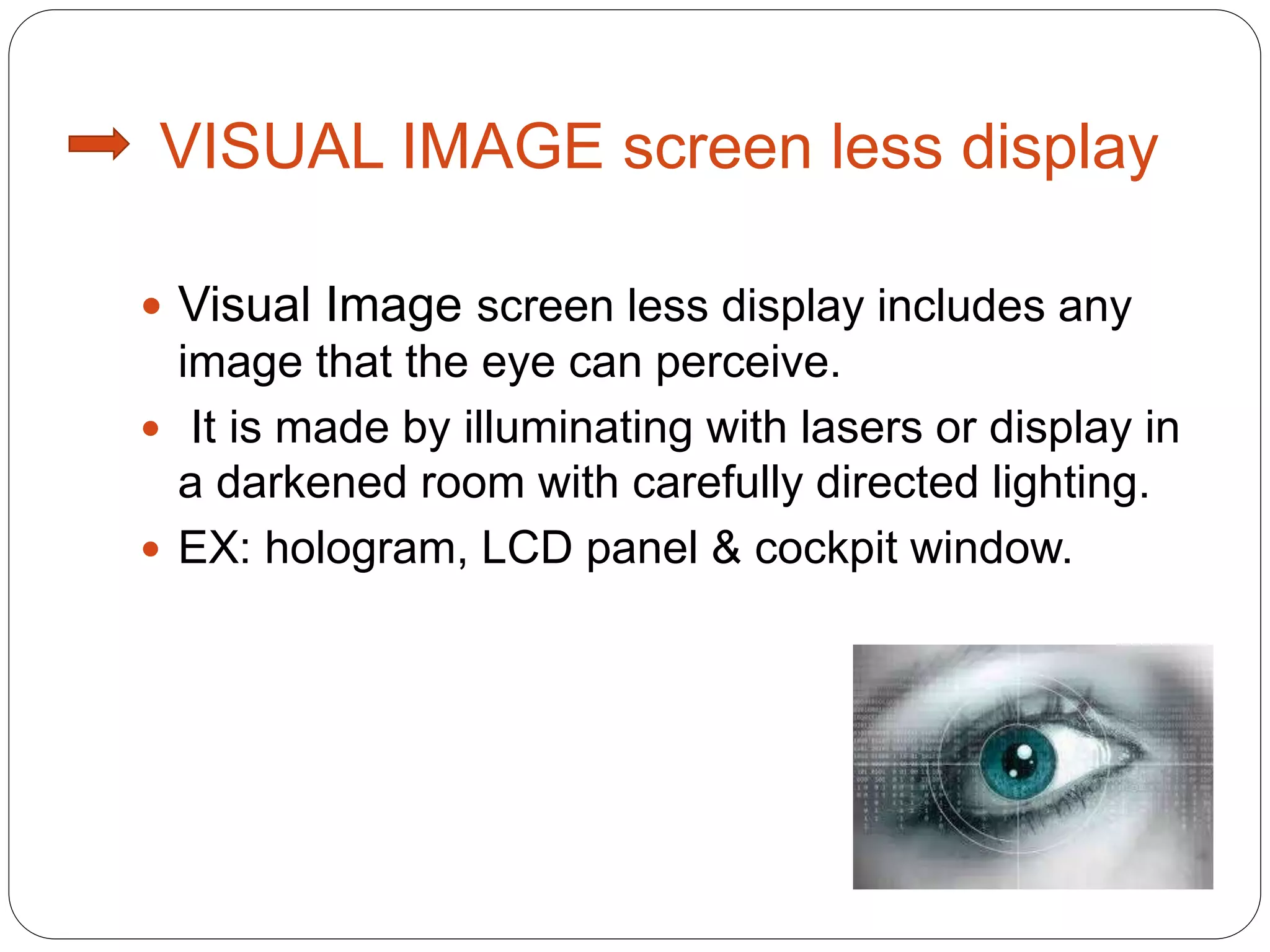 Screen less display | PPTX