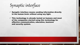 SCREENLESS DISPLAY.pptx | Computing | Technology & Computing