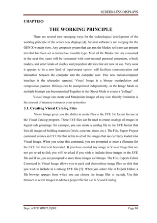 Screenless displays seminar report | PDF