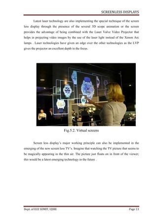 Screenless displays seminar report | PDF