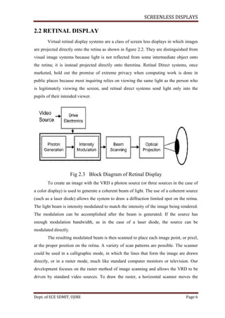 Screenless displays seminar report | PDF