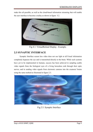 Screenless displays seminar report | PDF