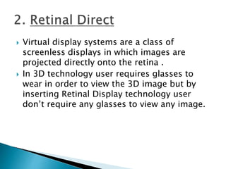 Screenless display technology | PPTX