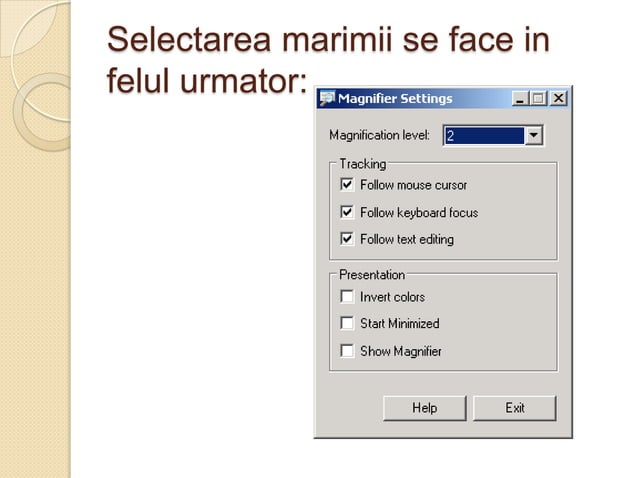 Screen magnifier | PPT