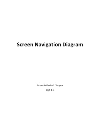 Screen navigation diagram | DOCX | Computing | Technology & Computing