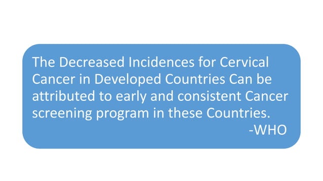 Cervical Cancer Screening Modalities | PPTX