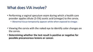 Cervical Cancer Screening Modalities | PPTX