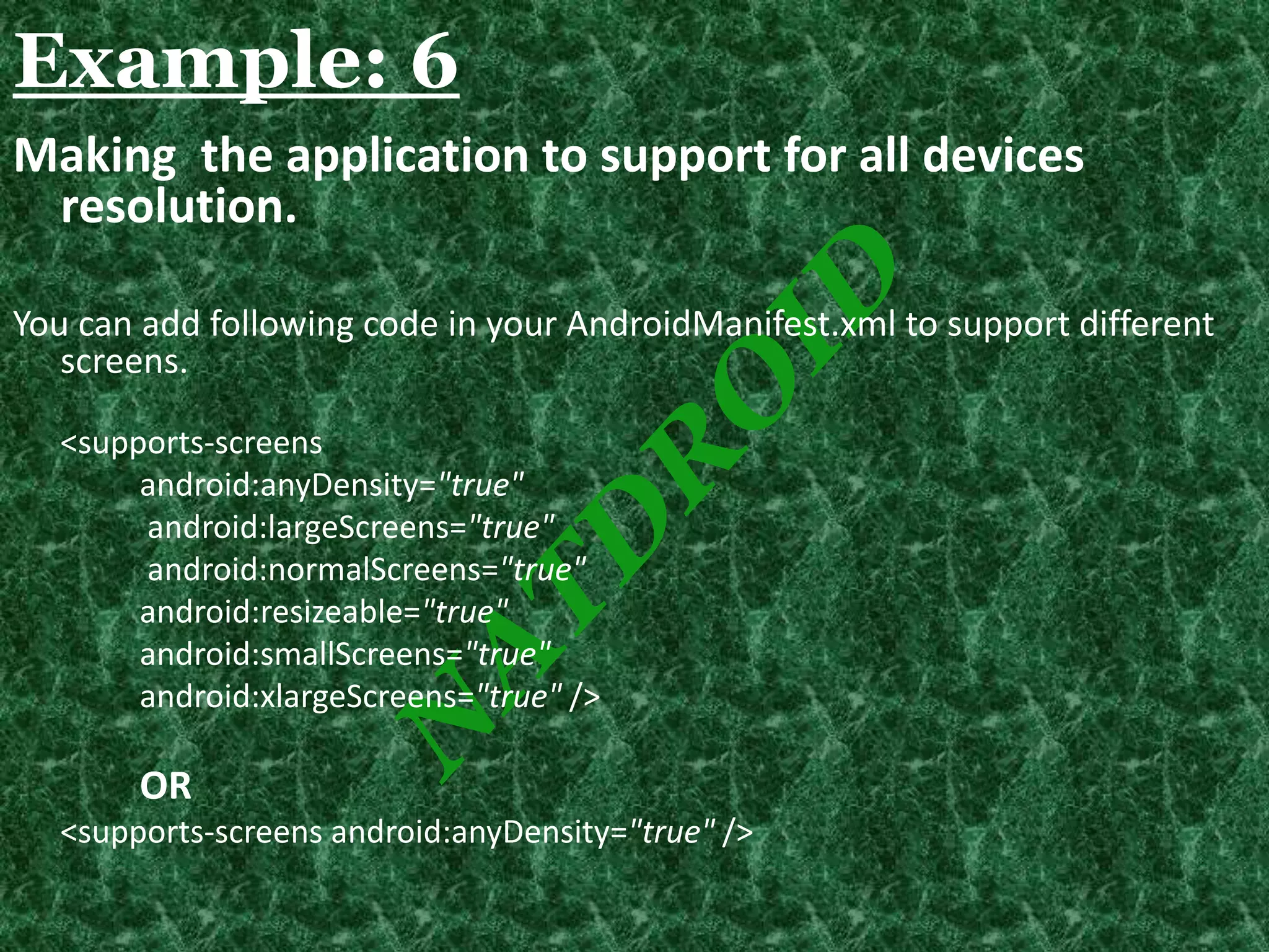 Screen orientations in android | PPSX