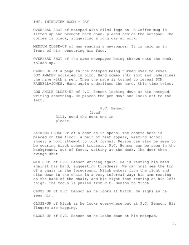 Screenplay | DOCX | Alcoholic Beverages | Food & Drink