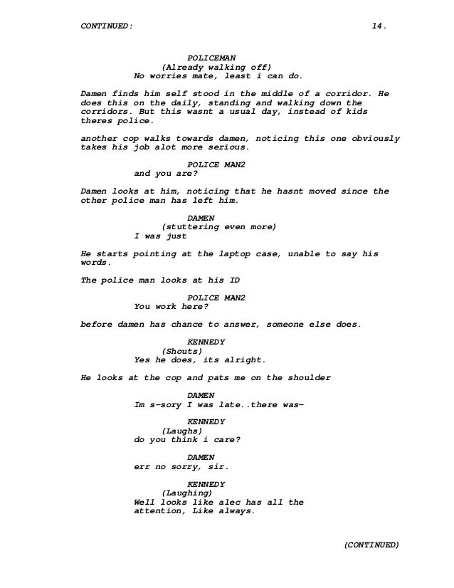 Screenplay Script