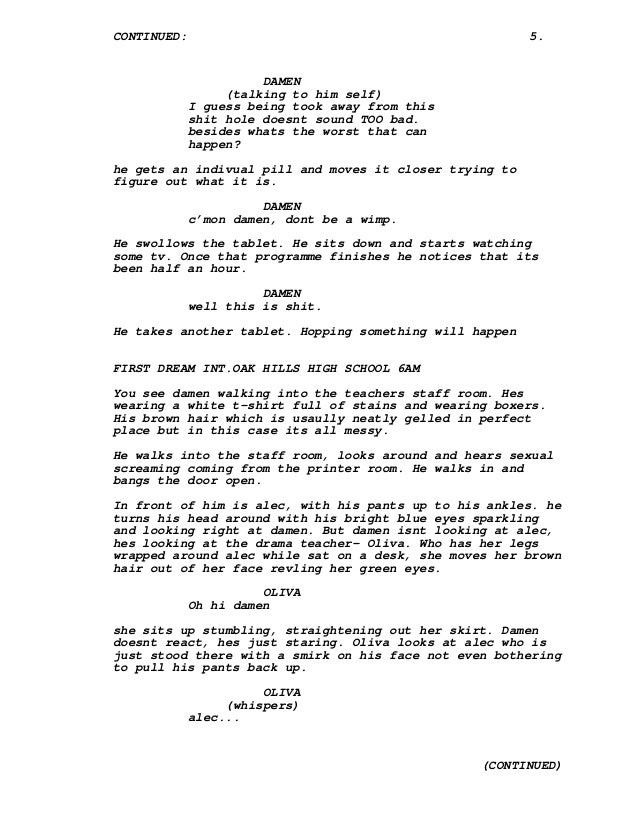Screenplay Script