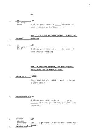 Screenplay impressions | PDF