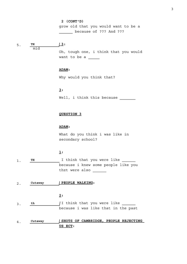 Screenplay impressions | PDF