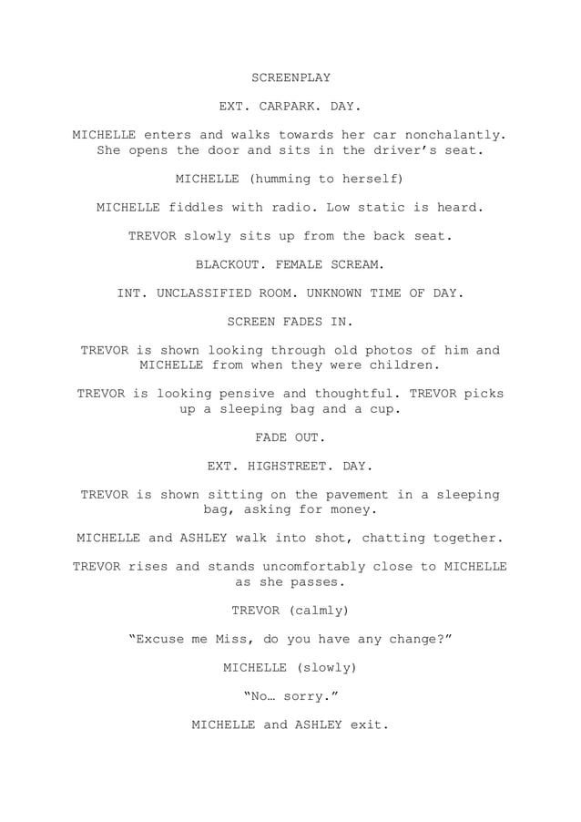 Screenplay | DOCX | Screenwriting | Content Production