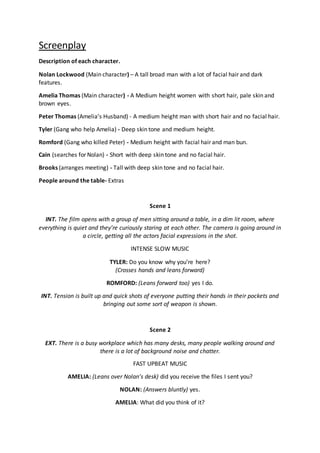 Screenplay for movie trailer | DOCX | Movies | Entertainment