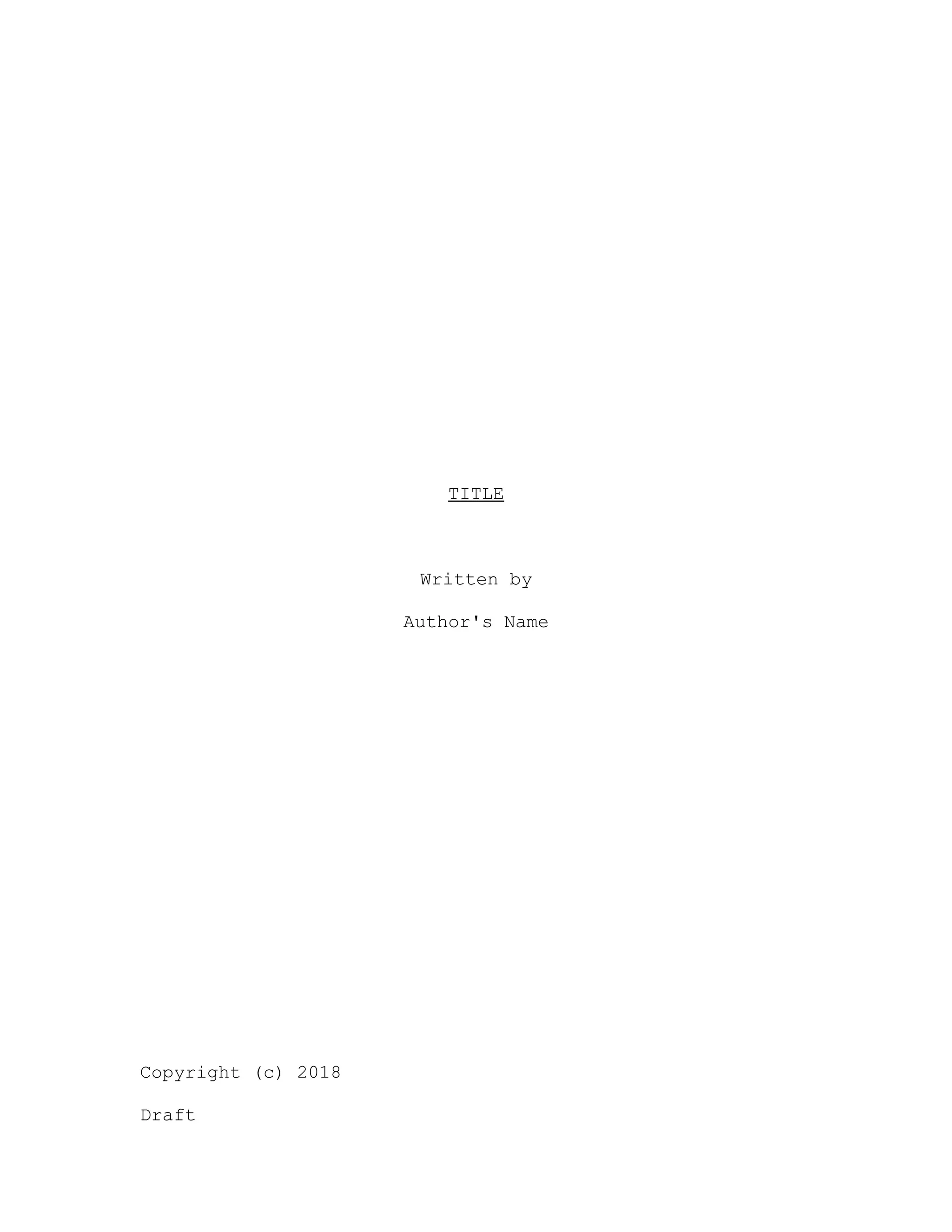 Screenplay | RTF