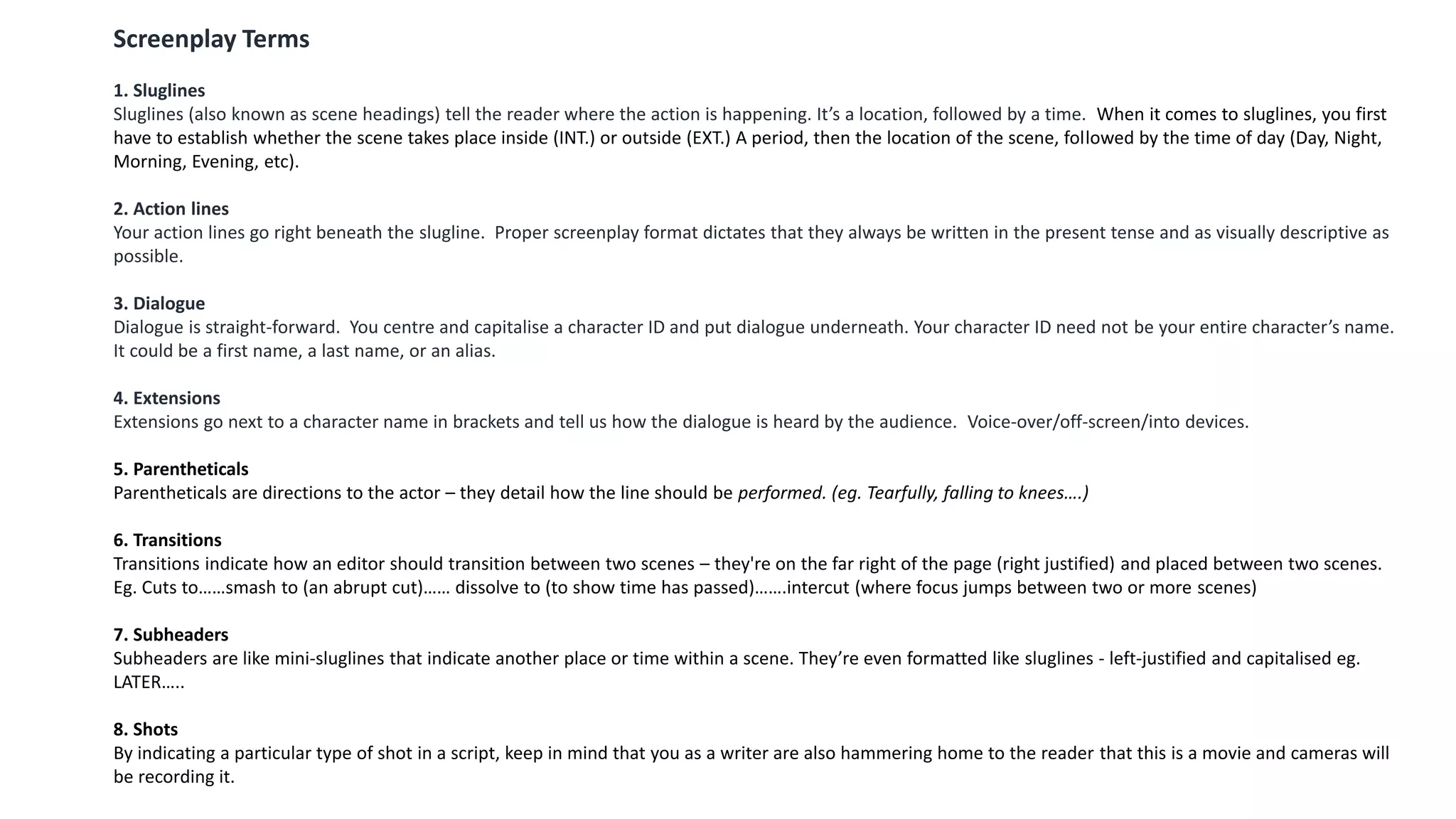 Screenplay | PPTX | Screenwriting | Content Production