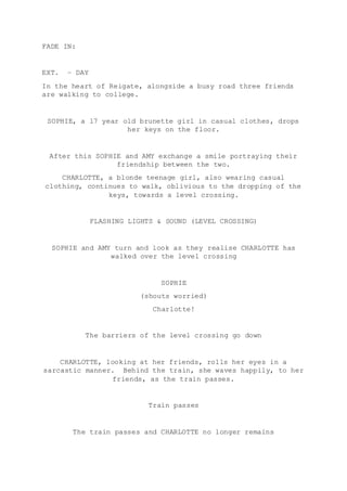 Screenplay of teaser trailer | PDF