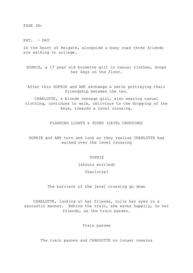 Screenplay of teaser trailer | PDF