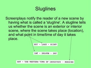 Screenplay conventions | PPT