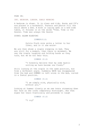First Screenplay Draft | PDF