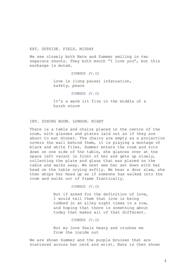 First Screenplay Draft | PDF