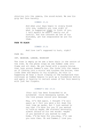 First Screenplay Draft | PDF