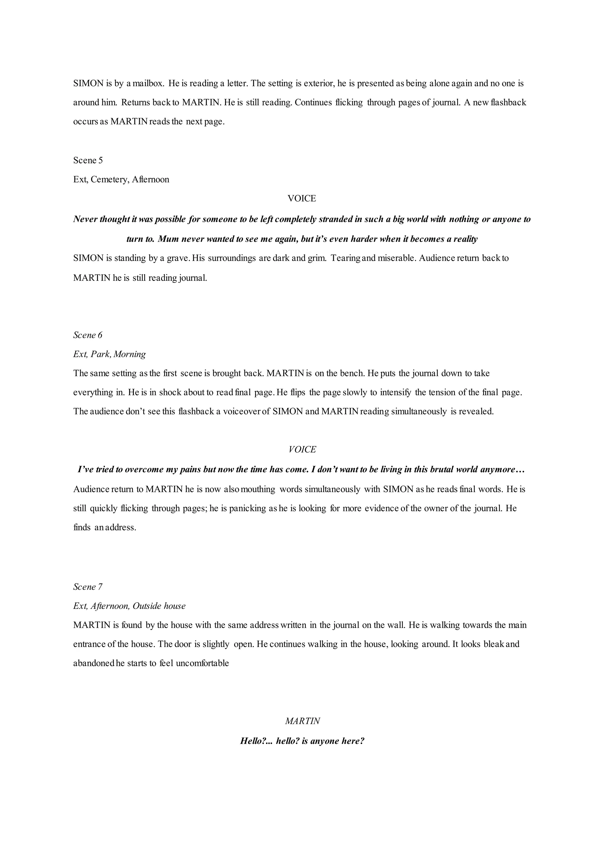 Screenplay draft 3 | PDF