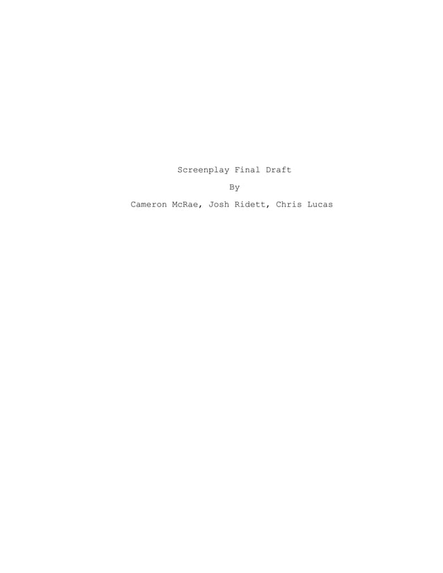 Screenplay final draft | PDF