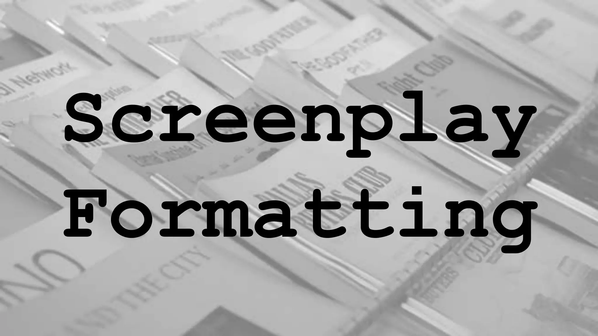 Screenplay Formatting | PPTX | Desktop Publishing | Computer Software ...