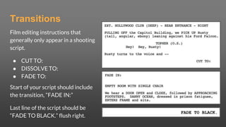 Screenplay Formatting | PPTX | Desktop Publishing | Computer Software ...