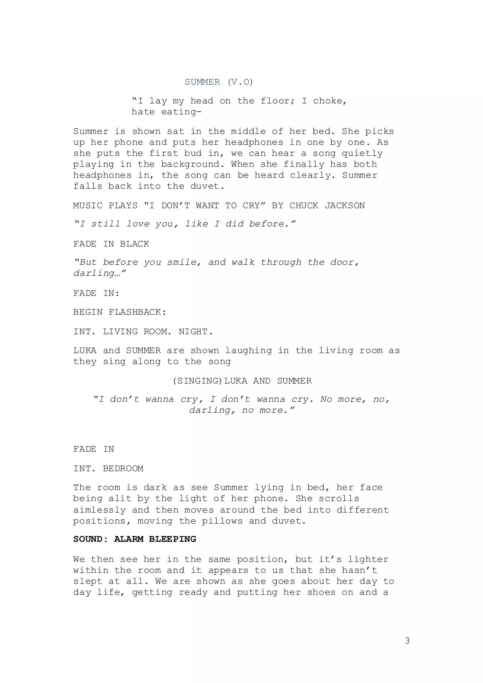 Screenplay 2nd draft | PDF