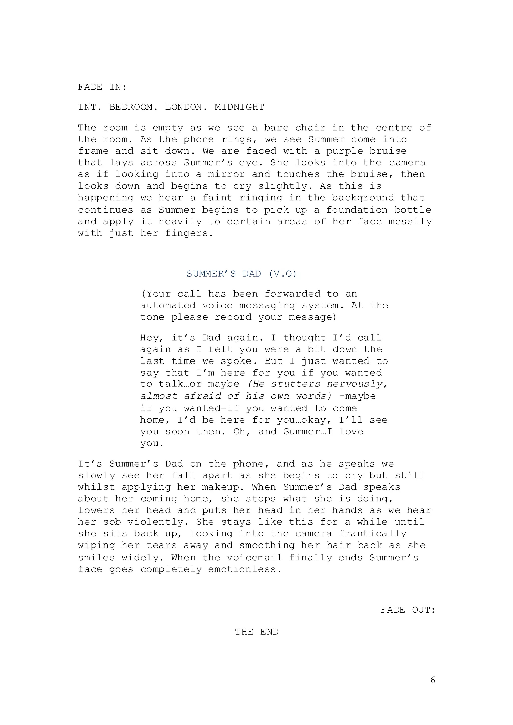 Screenplay 2nd draft | PDF