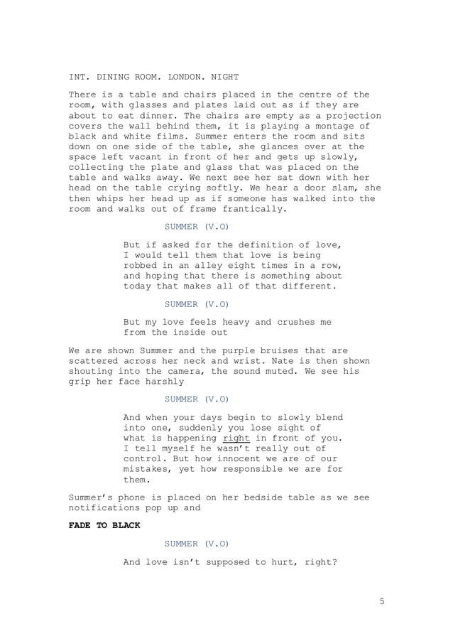 Screenplay 2nd draft | PDF