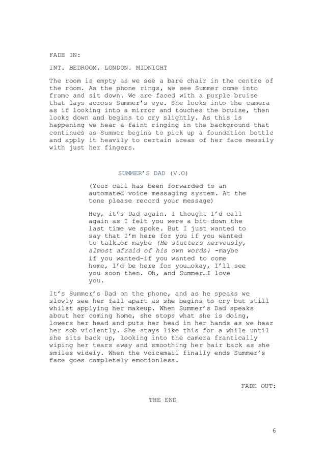 Screenplay 2nd draft | PDF